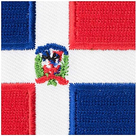 Amazon.com: Dominican Republic Flag Shield Patch, Latin America Flag ...