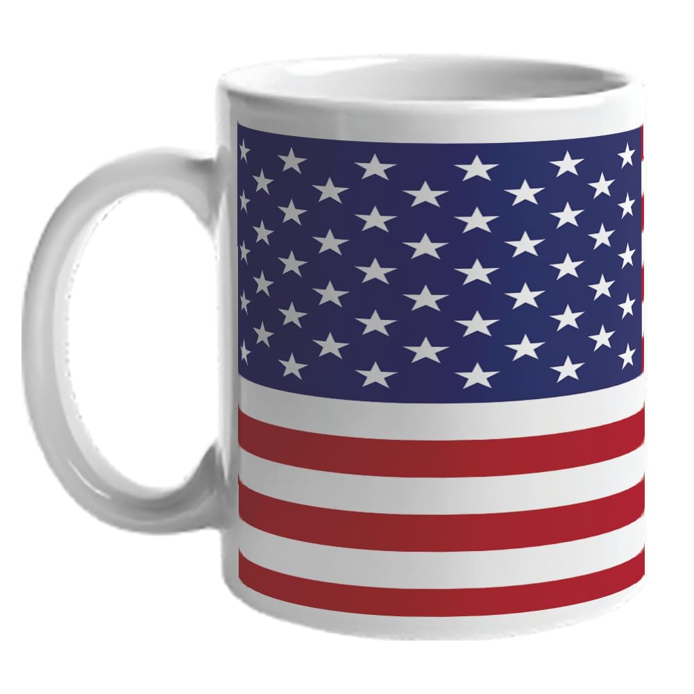 Amazon.com: PIVOI USA American Theme Designed 11oz Ceramic Coffe Mug ...