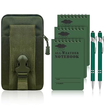 6 Piece Waterproof Notebook All Weather Police Waterproof Notepad 3×5 ...