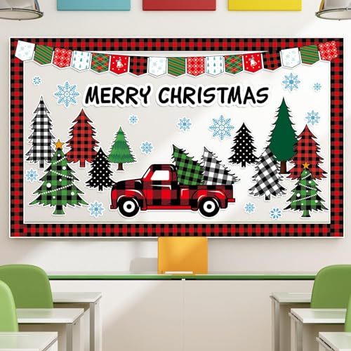 Snapklik.com : Christmas Bulletin Board Decoration Set Merry Christmas ...