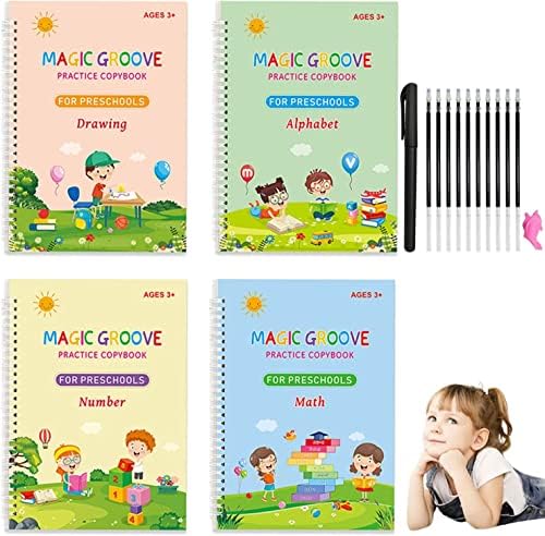KECOLNA Magic Practice Copybook for Kids, Magic Calligraphy That Can Be ...