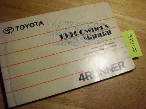 1991 Toyota 4runner 4 Runner Owners Manual: Toyota: Amazon.com: Books