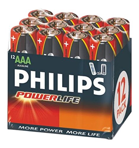 Philips USA AAA PowerLife Alkaline Battery - 12 Pack : Amazon.in ...