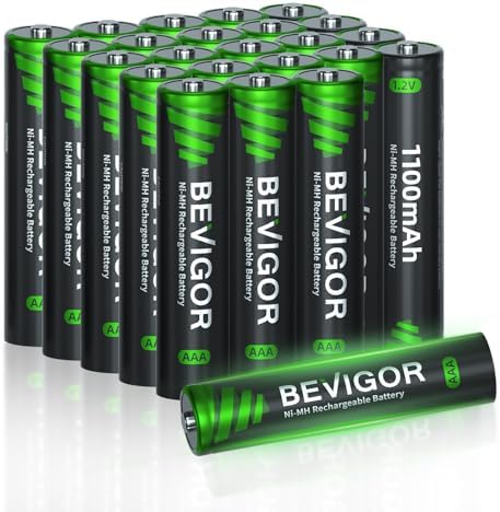 Amazon.com: Mupoer Rechargeable AAA Batteries 16 Pack,1100mAh NiMH AAA ...
