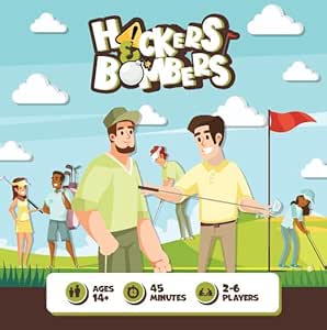 Amazon.com: Hackers & Bombers Golf Themed Board Game - Play Golf ...