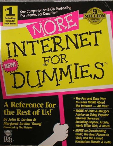 MORE Internet For Dummies(r): Amazon.co.uk: Levine–Young: 9781568841649 ...