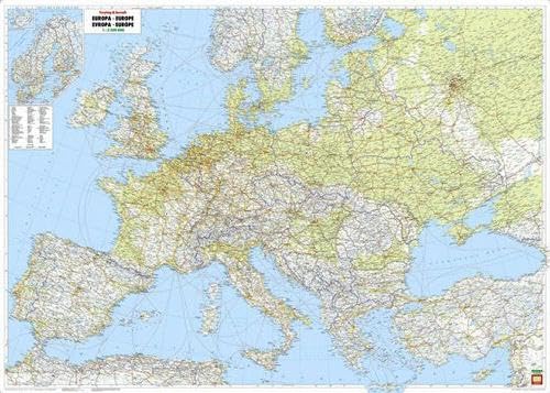 Buy Wall map marker board: Europe physical large format, 1:2.6 million ...