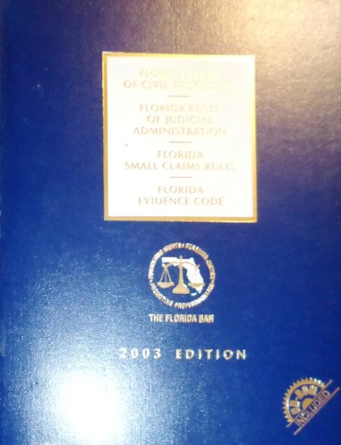 Florida Rules of Civil Procedure: Florida Rules of Judicial ...