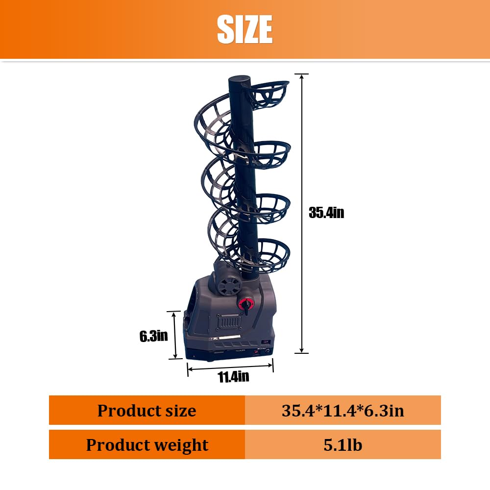 Snapklik.com : YUEWO Pickleball Machine Tennis Ball Machine Adjustable ...