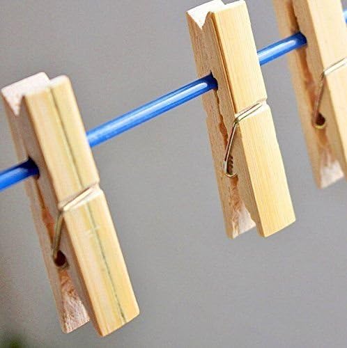 M2 Look Wooden Clips Clothes Pegs Multipurpose for Drying Laundry Clips ...