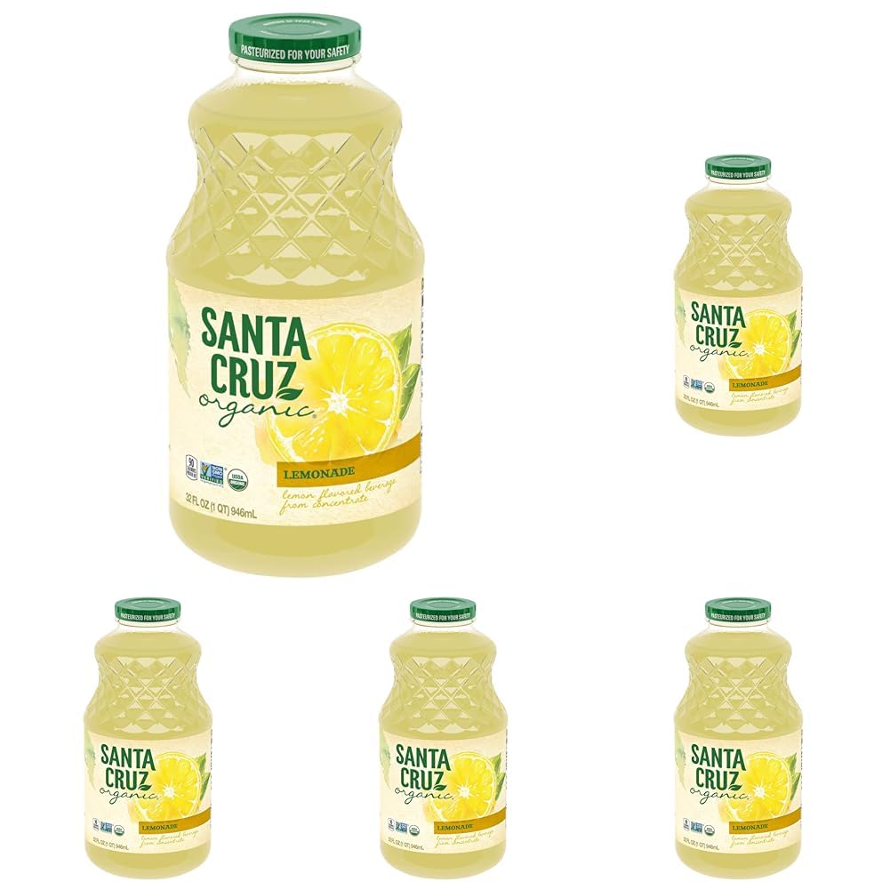 Amazon.com : Santa Cruz Organic Original Lemonade, 32 fl oz (Pack of 5 ...