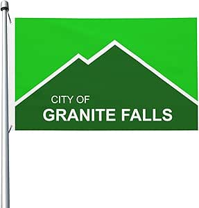 Amazon.com : Flag Of Granite Falls, Washington Flags For Outside 3x5 Ft ...