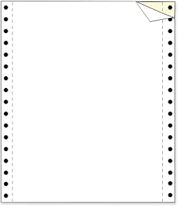 TOPS Computer Paper, 2-Part Carbonless, 8-1/2 x 11 Inches Detached Size ...