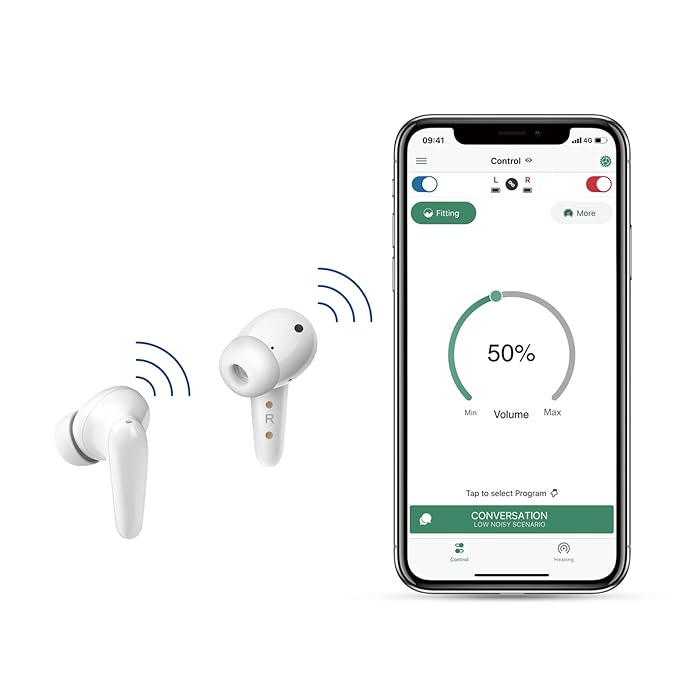Buy Bluetooth Rechargeable Hearing Aids with APP Control for Seniors ...