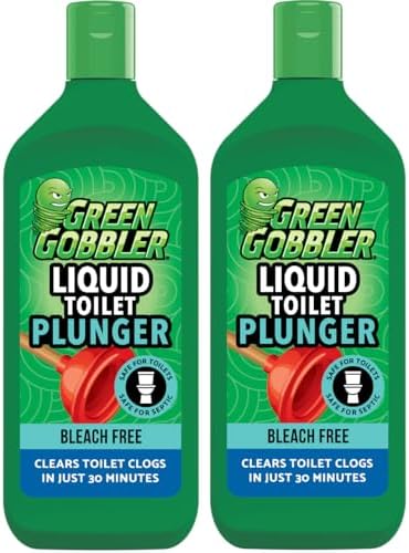 Amazon.com: Green Gobbler Liquid Toilet Plunger | Clog Remover | Safe ...