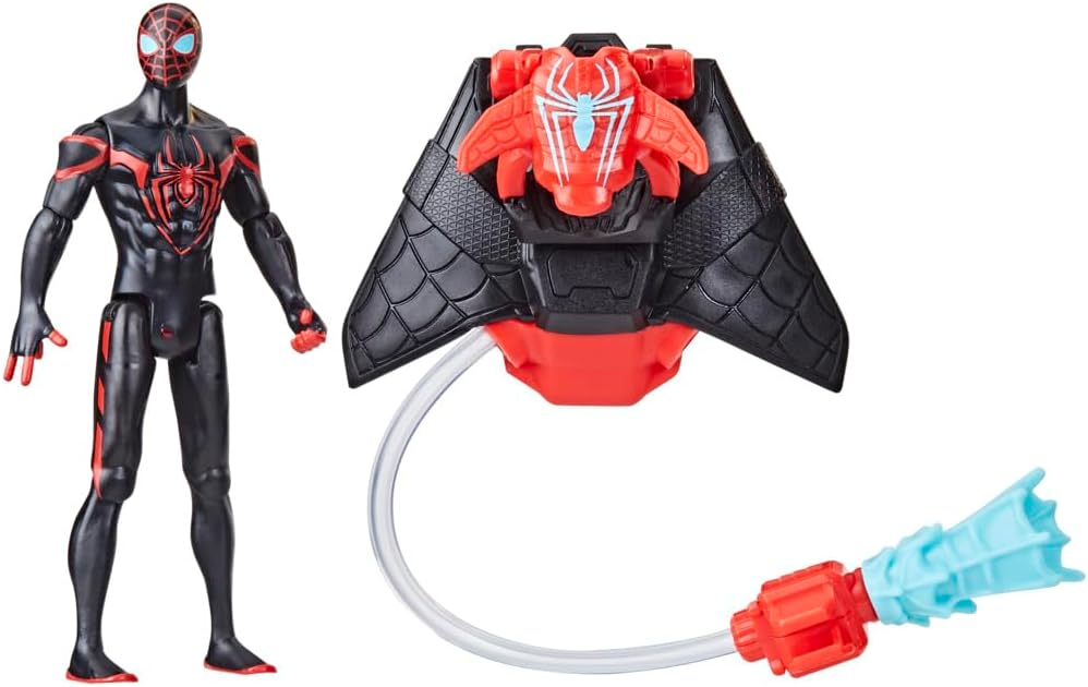 Amazon.com: Spider-Man SPD 4IN DLX Water WEBS Miles : Toys & Games