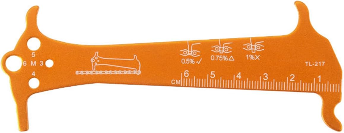 Road Bike Chain Gauge Measurement Ruler Portable Bicycles Chain Wear ...