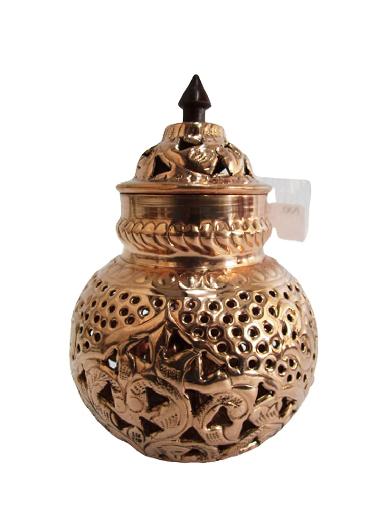 Buy Brass Blessing : 100% Copper - Hindu Goddess Garbo - Diya Pot ...