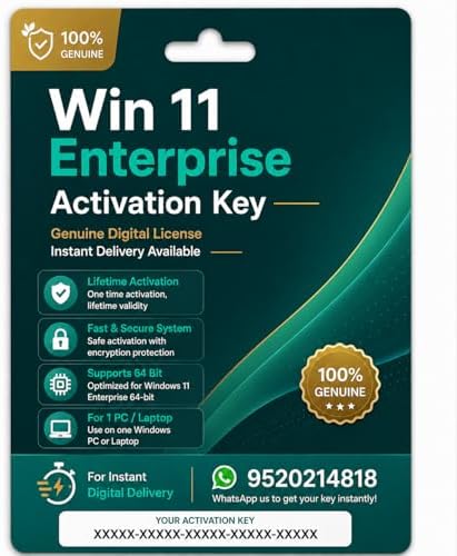 Win 11 Enterprise Activation License Key Instant Delivery Digital ...