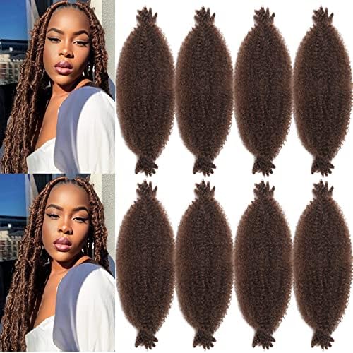Amazon.com : Afro Twist Hair 16 Inch 6 Packs, Springy Afro Twist Hair ...