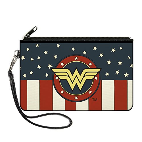 Buckle-Down Junior's Zip Wallet Wonder Woman Large, Multicolor, 8" x 5 ...