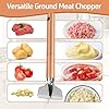 Amazon.com: Stainless Steel Meat Chopper, Stainless Steel Meat Masher ...