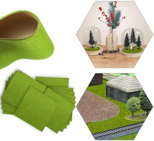 Amazon.com: NWFashion 13"x39" Artificial Craft Model Grass Mat DIY ...