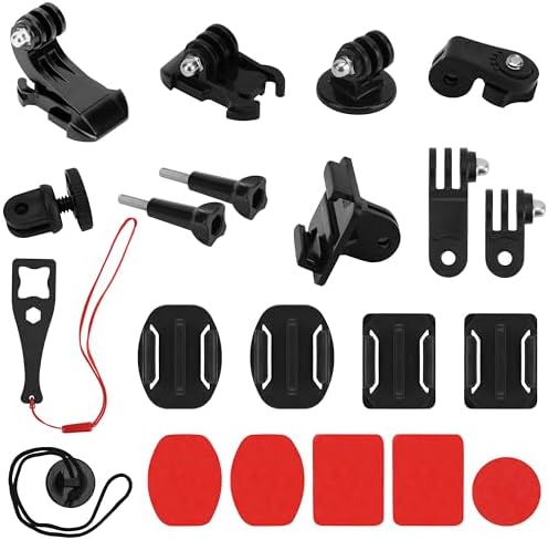 BELLE VOUS Universal Action Camera Accessory Kit - 20-in-1 Grab Bag ...