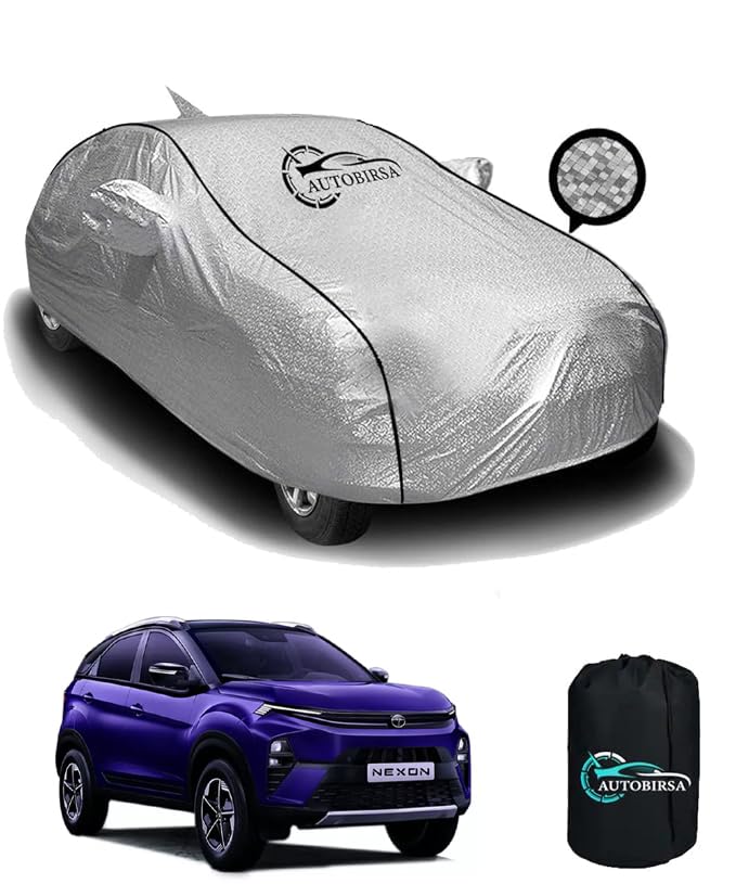 AUTOBIRSA Waterproof Car Body Cover for Tata Nexon 2024 with Mirror ...