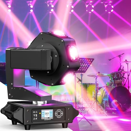 Amazon.com: Moving Head DJ Lights, 150W RGBW 4-in-1 LED 6 Arms Disco ...