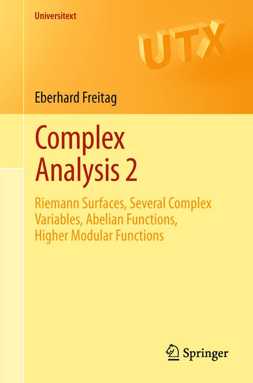 Amazon | Complex Analysis 2: Riemann Surfaces, Several Complex Variables, Abelian Functions ...
