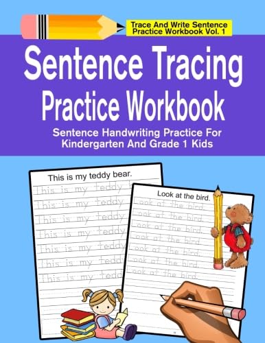 Sentence Tracing Practice Workbook: Sentence Handwriting Practice For ...