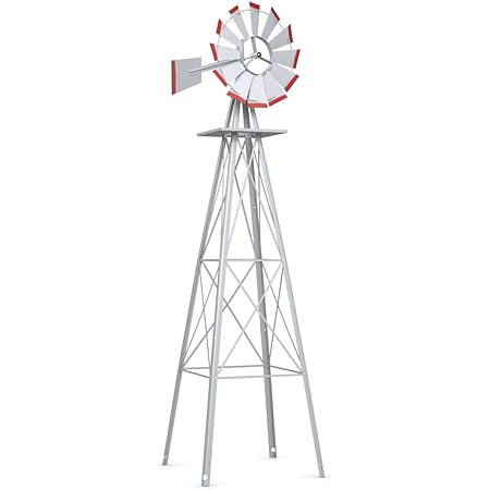 Amazon.com : VINGLI 8FT Ornamental Windmill Backyard Garden Decoration ...