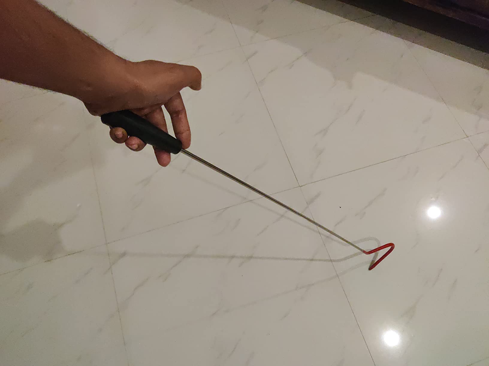 Vimal Cotton Bag with Stainless Steel Hook Grabber Stick - Multicolor ...