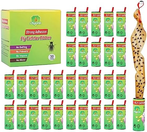 Haimist 16 Pesticide Free Fly Paper, Sticky Fly Catchers Set for Indoor ...