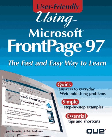 Using Frontpage 97: Maloney, Eric, Nossiter, Joshua C.: 9780789711342 ...