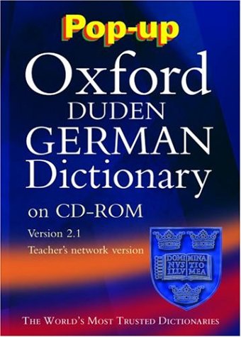 Pop-up Oxford-Duden German Dictionary: Windows Schools' Network Version ...