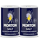 Amazon.com: Morton Plain Salt, (26 oz), 2-Pack - All-Purpose, Non ...