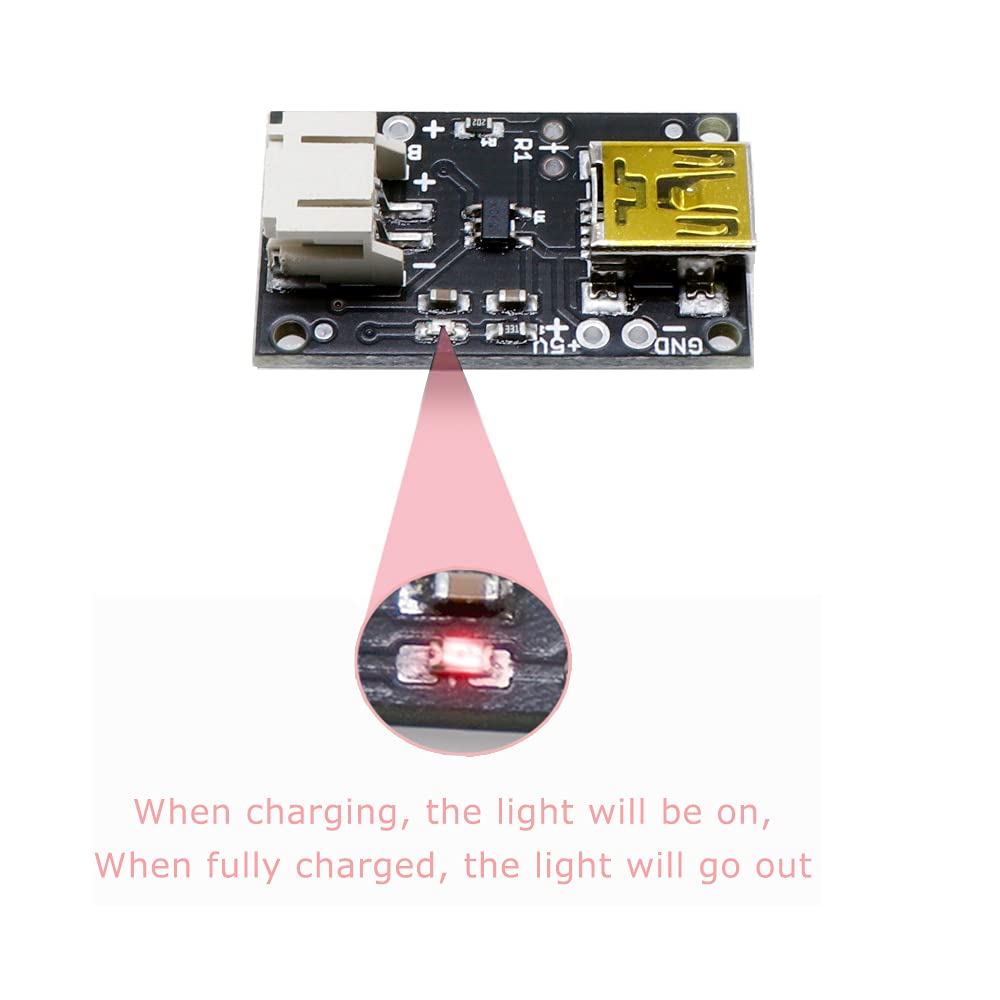Snapklik.com : Treedix 2pcs Mini USB LiPo Battery Charger Board