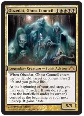 Amazon.co.jp: マジックザギャザリング MTG 金（多色） 英語版 幽霊議員オブゼダート/Obzedat, Ghost ...