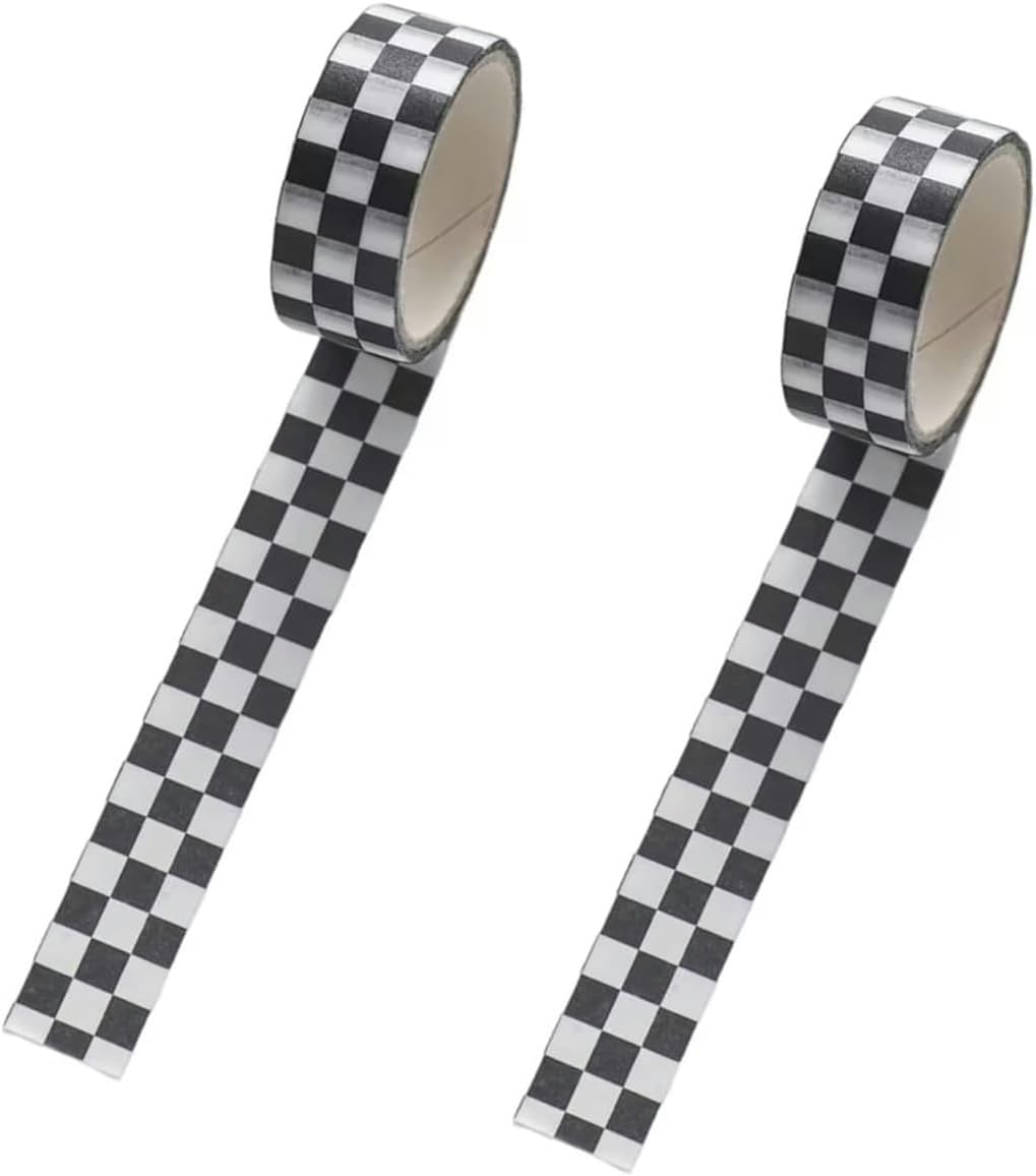 Amazon.com: ISC Checkerboard Black and White Checkerboard Tape: 2 in. x ...