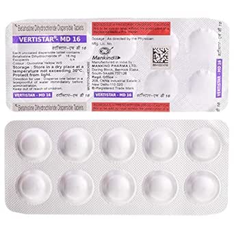 Vertistar-MD 16 - Strip of 10 Tablets : Amazon.in: Health & Personal Care