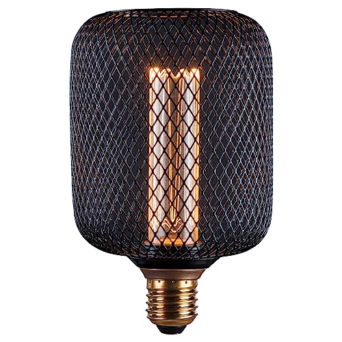 HARPER LIVING LED E27 Bulb, Metal Cage Lamp with Bulb, Dimmable ...