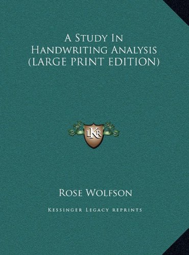 Buy A Study in Handwriting Analysis Book Online at Low Prices in India ...