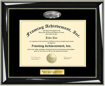 Amazon.com: AllGiftFrames State Bar License Frame Document Diploma ...