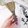 Amazon.com: RJINGSHI Natural Crystal Broom Magic Sweeper Amethyst Tower ...