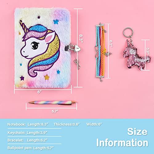 Snapklik.com : Plush Unicorn Notebook Set - Magic Journal For Girls ...