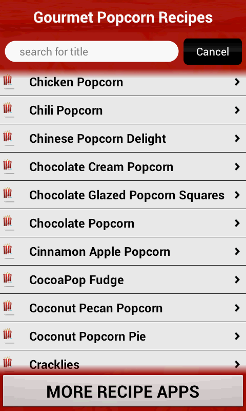 Gourmet Popcorn Recipes - App on Amazon Appstore