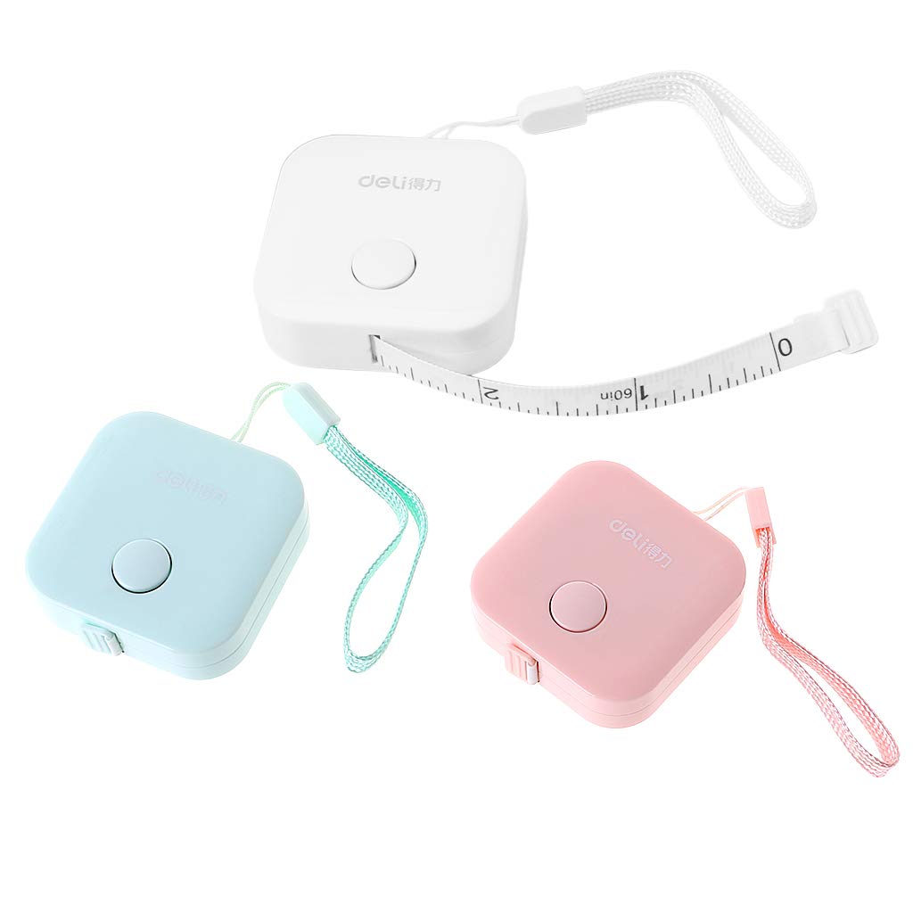 Amazon.com : 60'' Retractable Body Measure Tape Pocket Soft Ruler Round ...