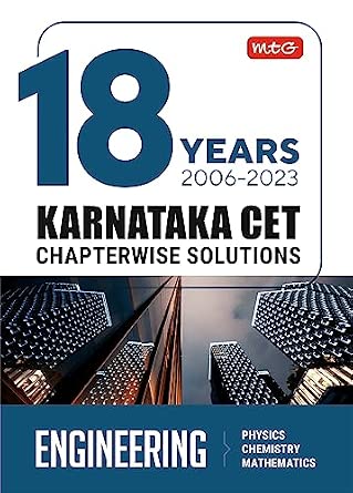MTG 18 Years Karnataka CET Chapterwise Solutions Physics, Chemistry ...